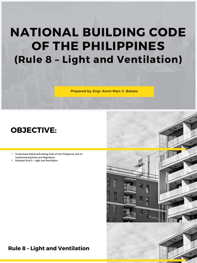 Week 2 - CE102P - NBCP - Rule 8 | PDF | Window | Ventilation (Architecture)