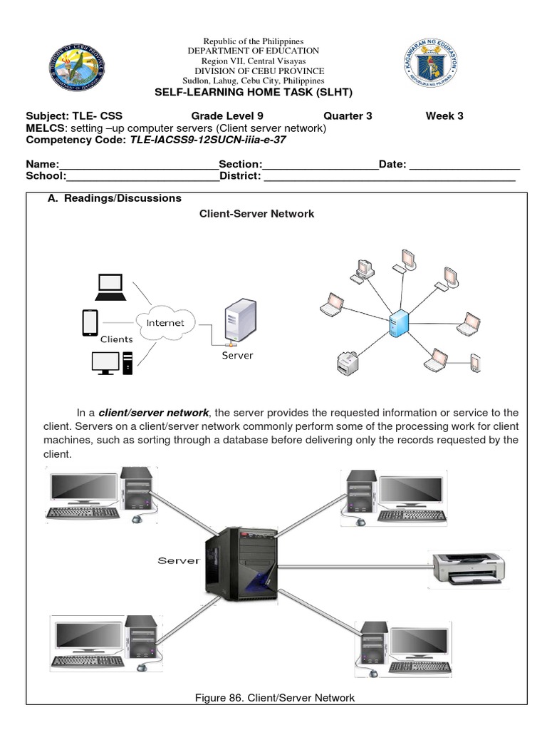 Tle 9 Q3 WK3 | PDF | Server (Computing) | Computer Network