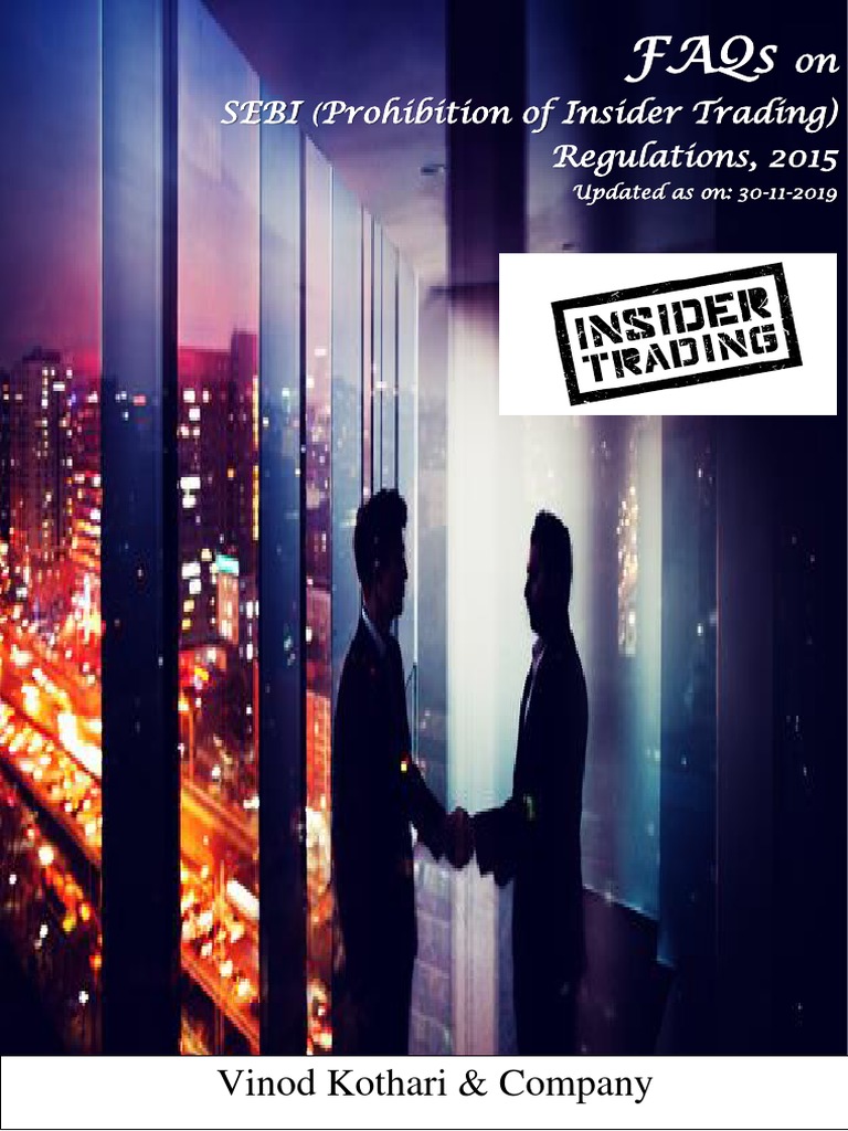 Vinod Kothari & Company: Sebi Prohibition of Insider Trading) Regulations, 2015 | PDF | Insider ...