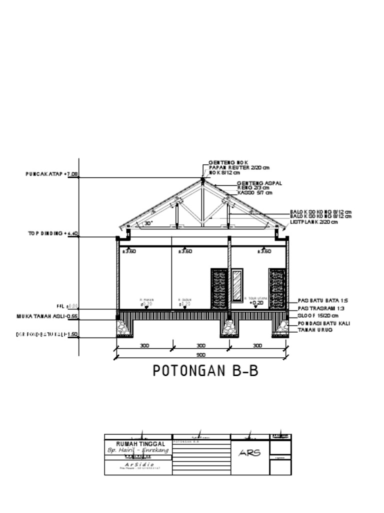 Potongan B | PDF