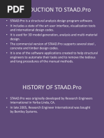 StaadPro Training Report | PDF | Structural Load | Structural Engineering