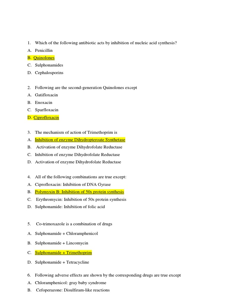 Pharmacology MCQ | PDF | Chemotherapy | Drugs