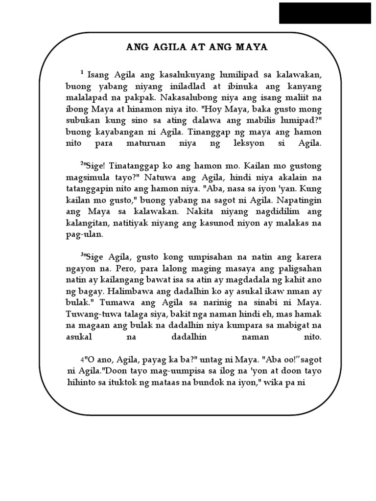 Ang Agila at Ang Maya Real | PDF