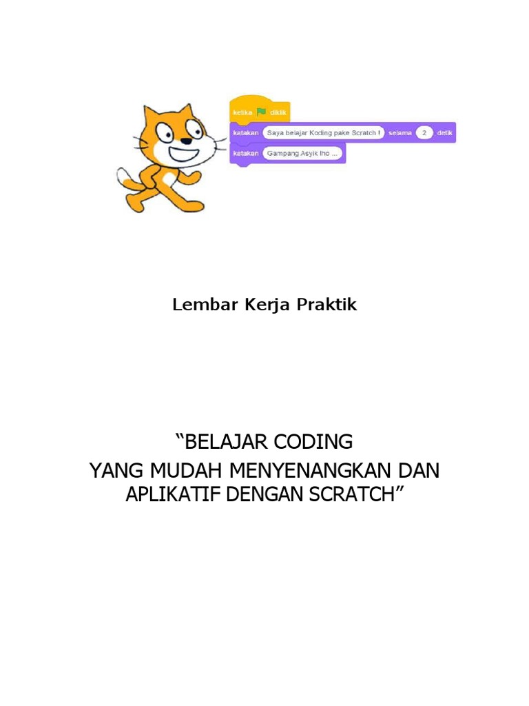Lembar Kerja Scratch Kelas 8 | PDF | Game & Aktivitas