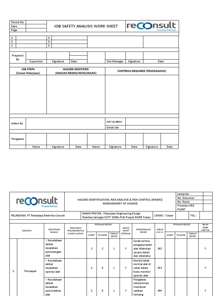 JSA Topografi Dan Soil Investigation | PDF