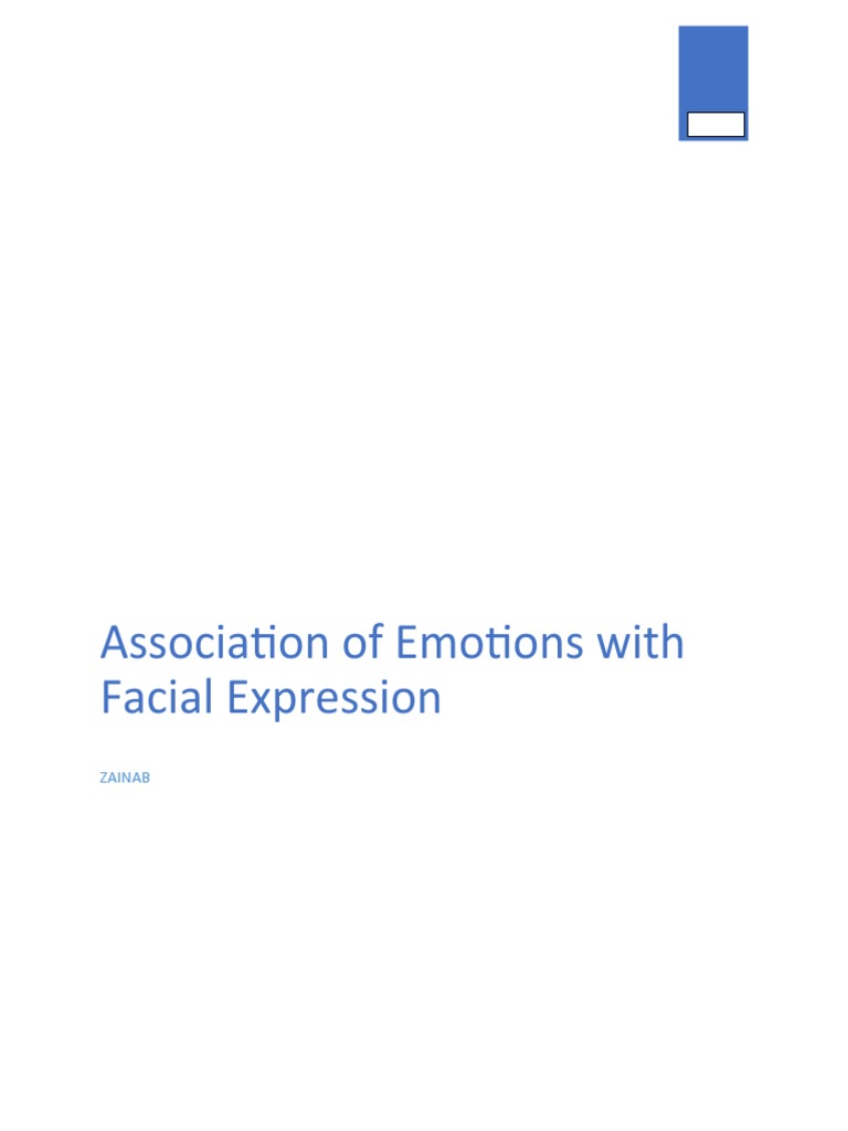 Emotions and Facial Expressions Explained | PDF