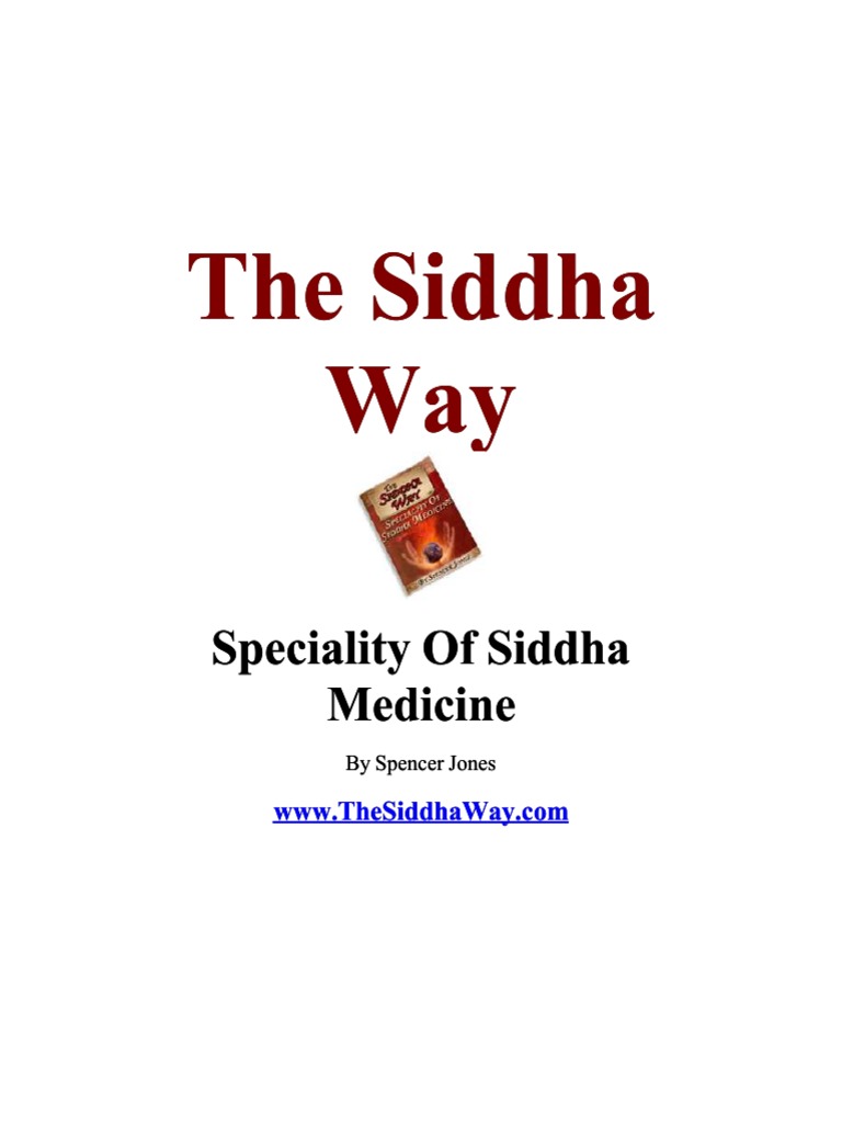 IMP IMP Speciality of Siddha Medicine | PDF | Yoga | Alchemy