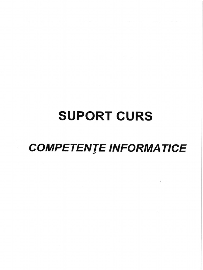 Suport Curs PC | PDF