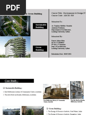 Sustainable Building Design Pdf