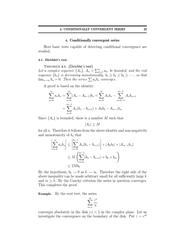 Math Methods Lectures Sec | PDF | Series (Mathematics) | Sequence