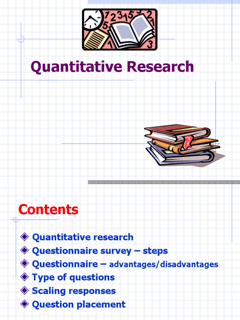 12 - Quantitative Research Methodology | PDF | Questionnaire | Survey Methodology