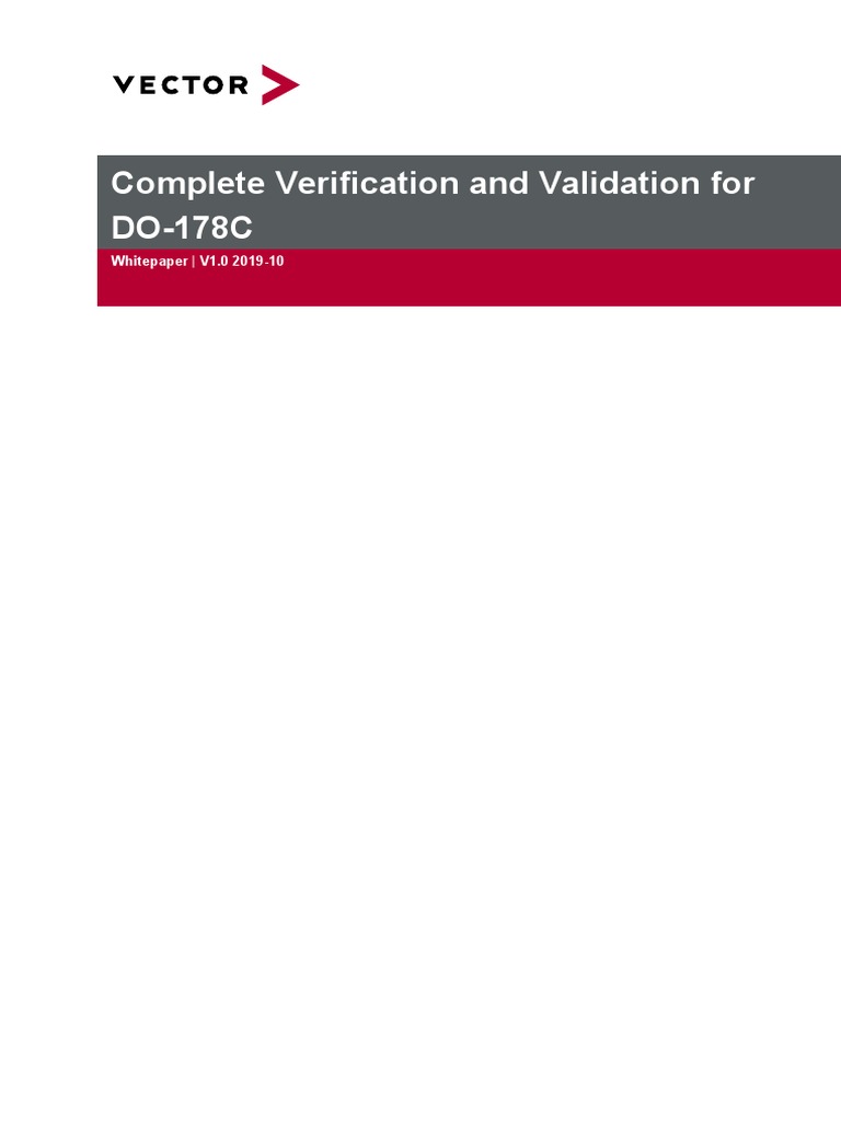Complete Verification and Validation For DO-178C | PDF | Software ...