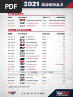 2025 NFL Schedule by Week | PDF | Los Angeles Rams | Dallas Cowboys