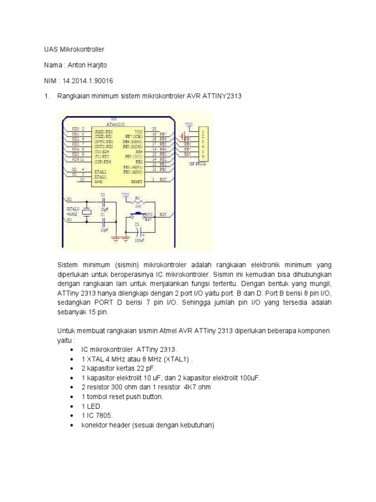 UAS Mikrokontroller Anton Harjito | PDF
