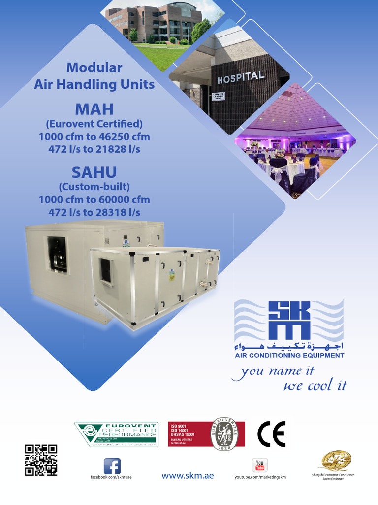 SKM Air Handling Unit MAH and SAHU Series - Technical Specifications ...