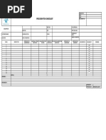 Pre Dispatch Inspection Checklist | PDF