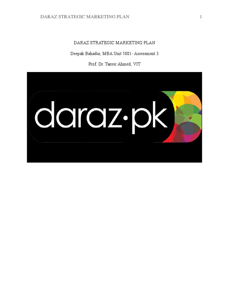 Daraz E-Commerce Marketing Strategy | PDF | E Commerce | Online Shopping