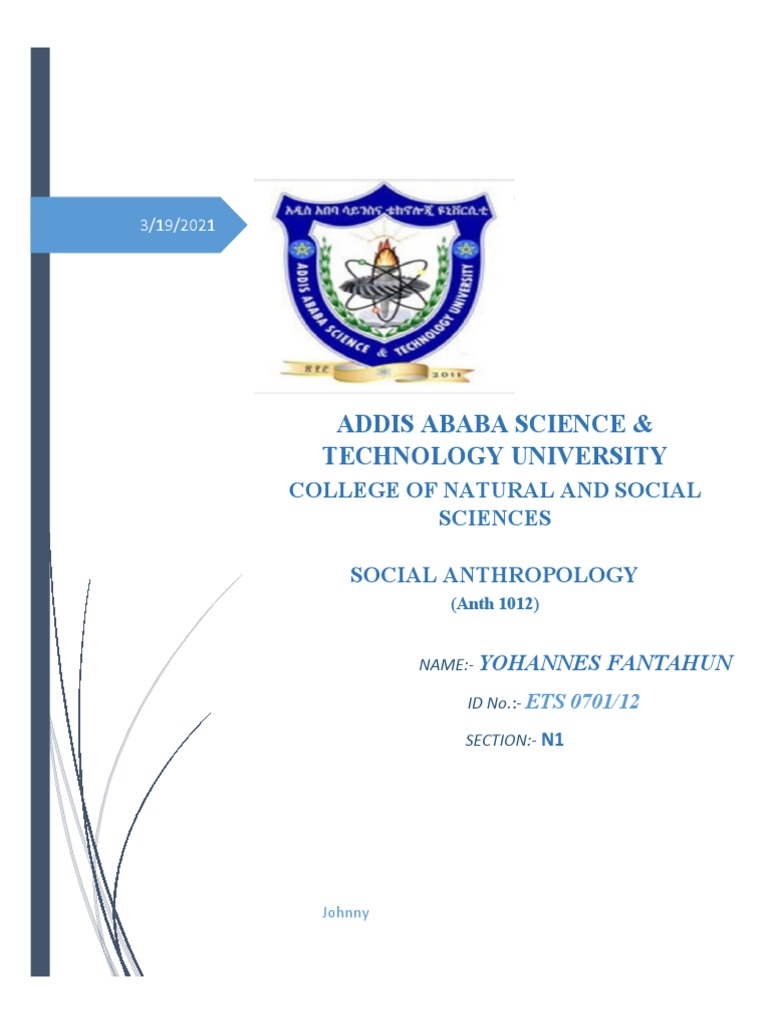 Addis Ababa Science & Technology University: College of Natural and ...