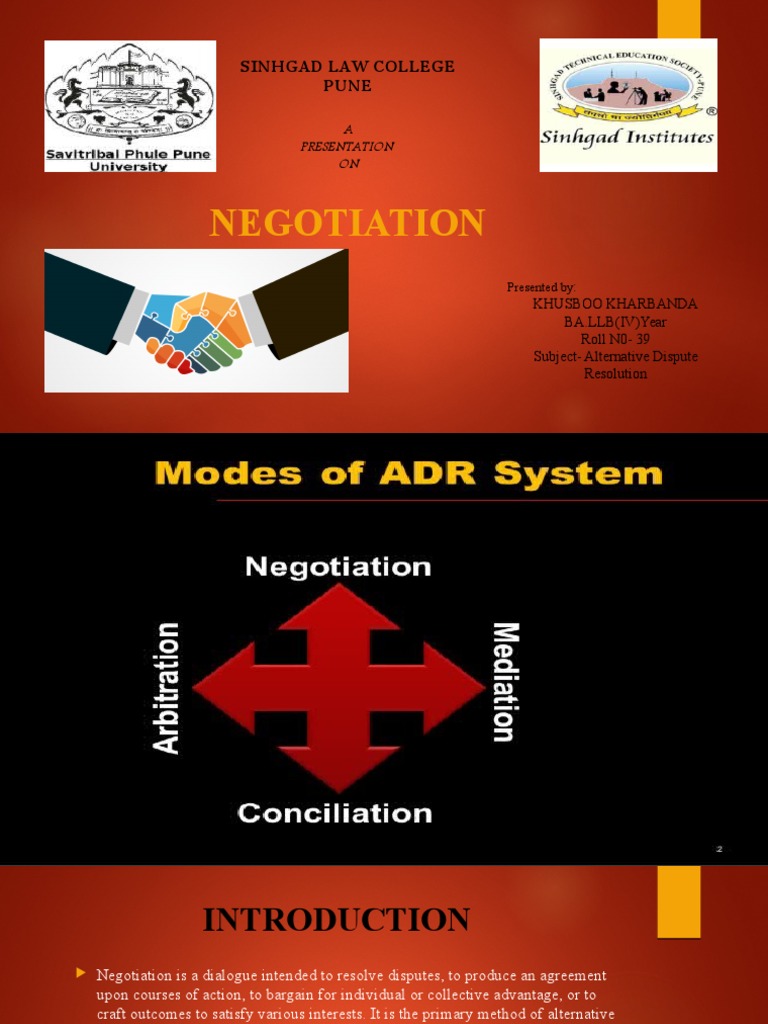 Understanding Negotiation in ADR | PDF | Negotiation | Cognition