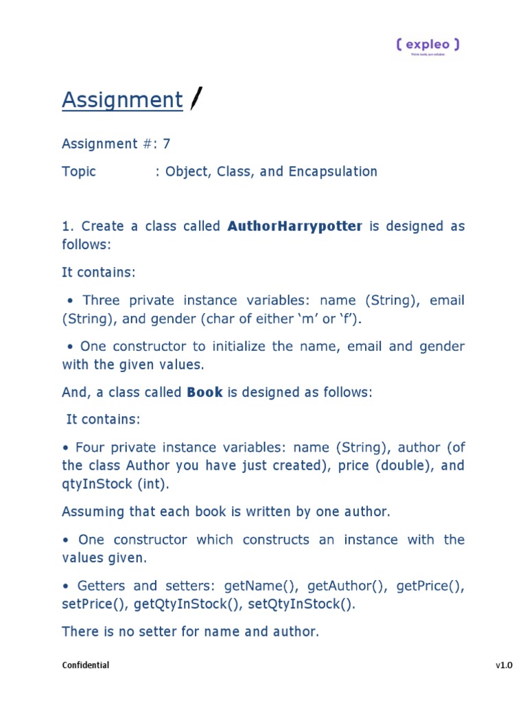 Assignment: Confidential v1.0 | PDF | Teaching Methods & Materials | Computers