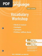 Vocabulary Workshop - Level C - Unit 7 Key | PDF