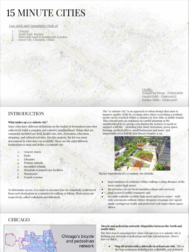 Case Studies - 15 Minute City | PDF | Street | Cycling Infrastructure