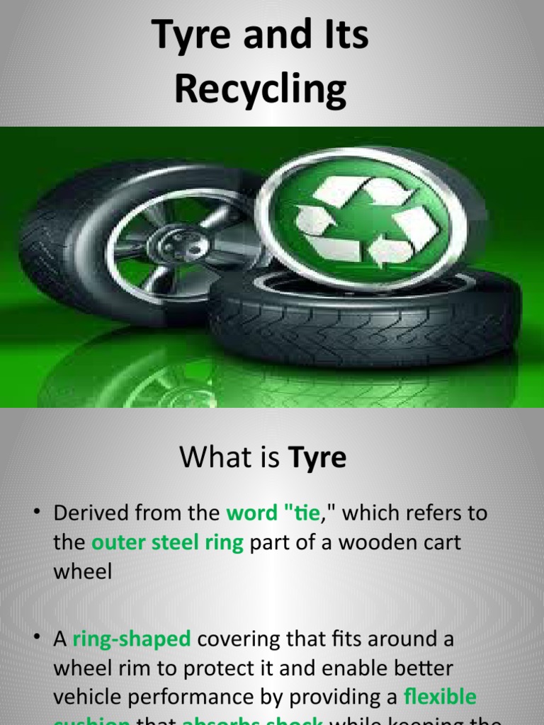 Innovative Tyre Recycling Solutions | PDF