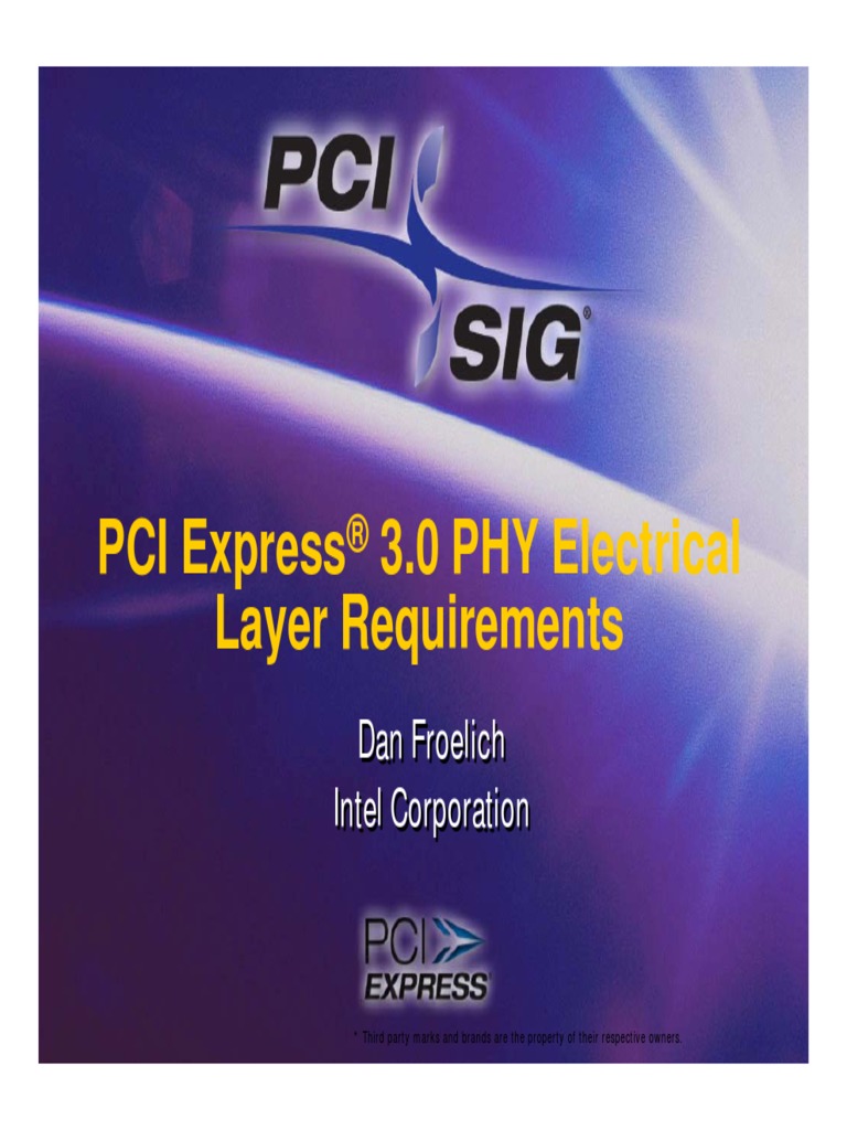 03 PCIe 3.0 PHY Electrical Layer Requirements Final | PDF ...