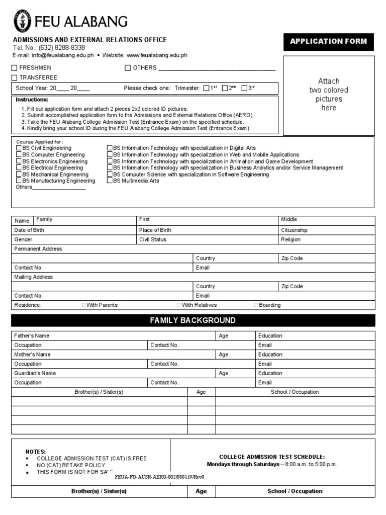 College Application Form | PDF | Engineering | Application Software