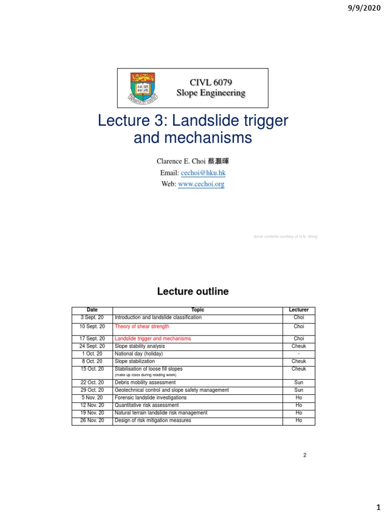 Landslide Triggers and Mechanisms Explained | PDF | Landslide | Applied ...