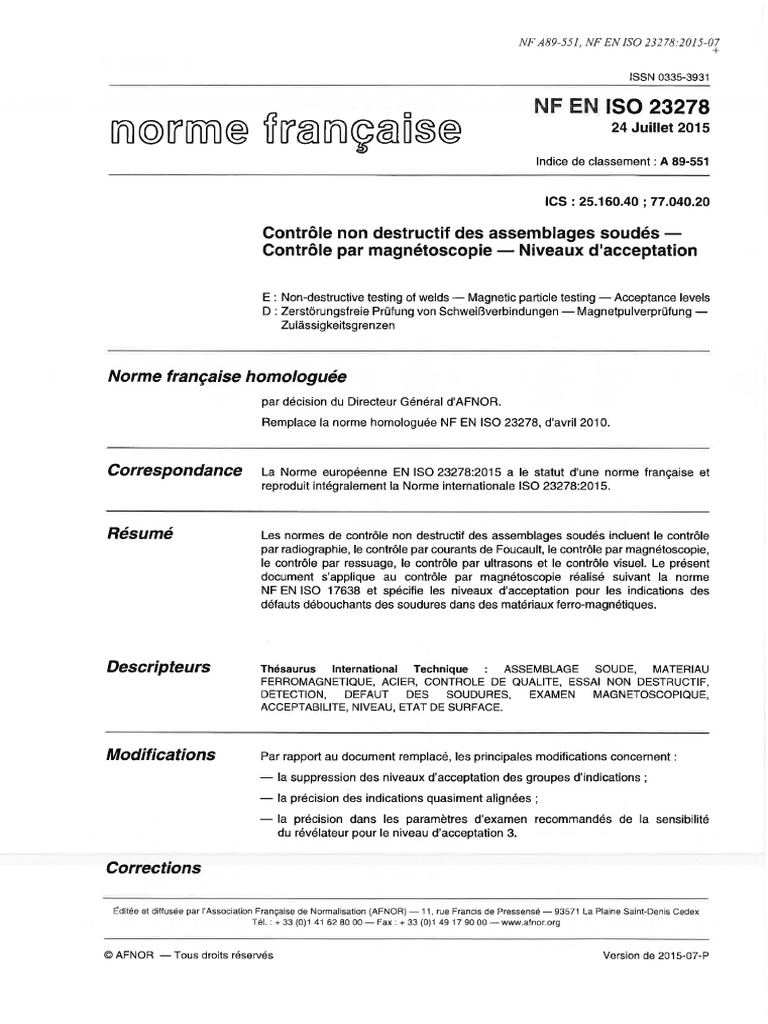 Iso 23278 (2015) | PDF