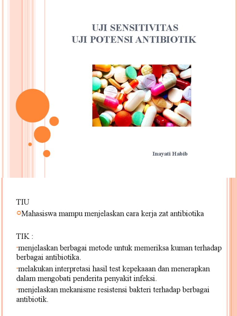 Uji Sensitivitas Dan Potensi Antibiotik 2015 | PDF