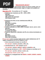 La Reglas Ortográficas de Las Letras B y V | PDF | Lingüística | Idiomas