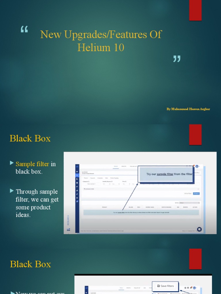Helium 10 Presentation | PDF