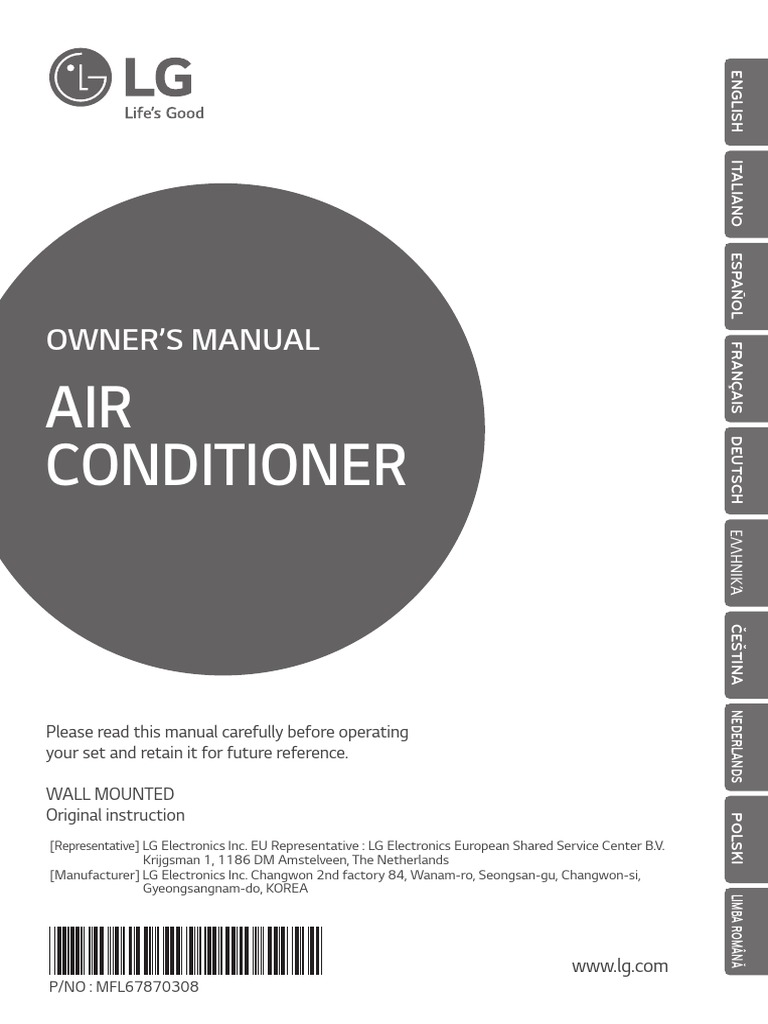 AIR Conditioner: Owner'S Manual | PDF | Air Conditioning | Humidity