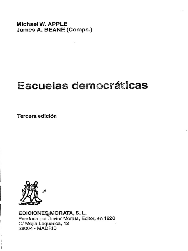 Escuelas Democraticas Michael Apple | PDF