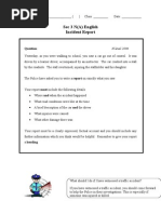 Layout of An Eyewitness Report | PDF