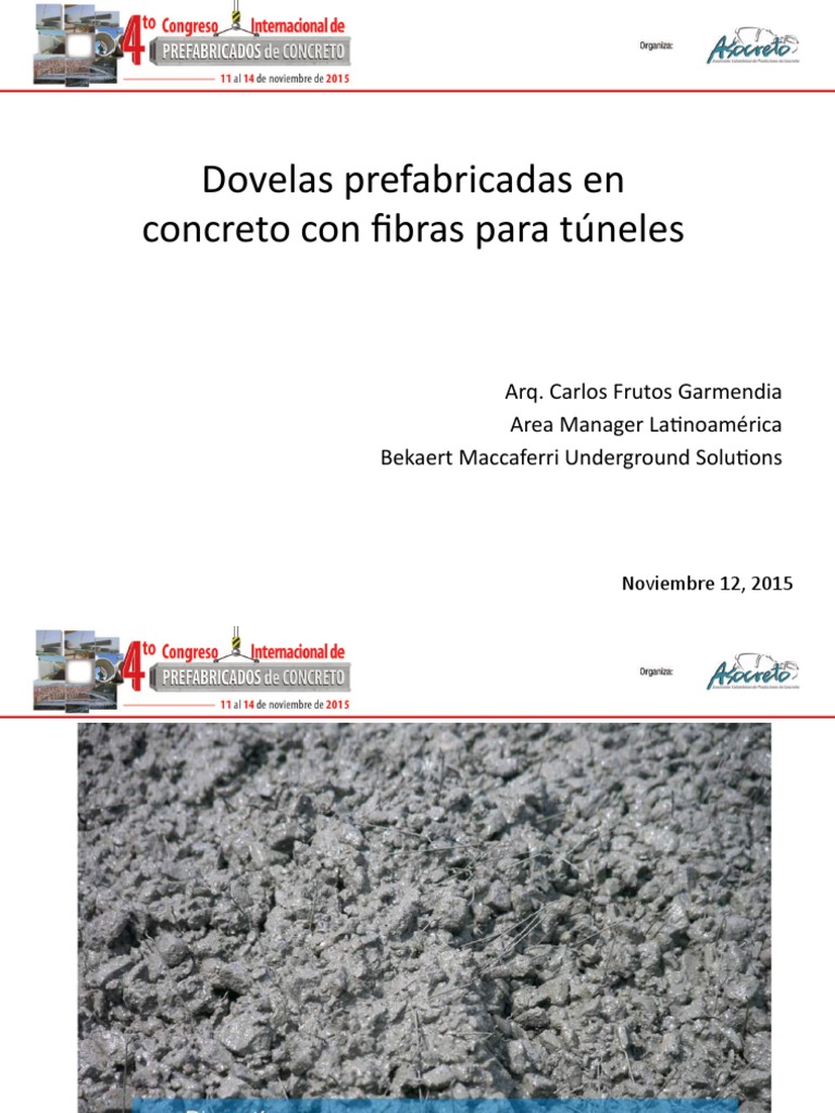 3 Dovelas de Concreto Con Fibras Metalicas en Tuneles | PDF | Hormigón ...