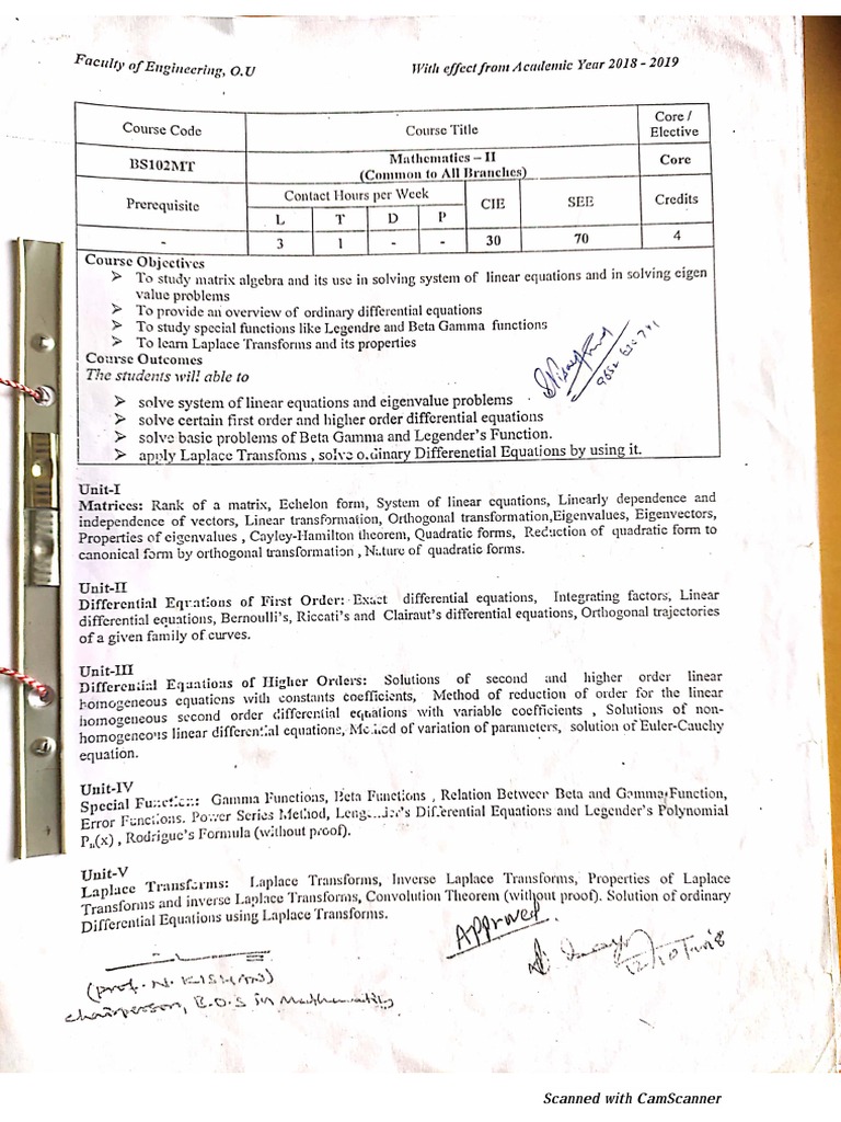 M2 Syllabus and Q P | PDF