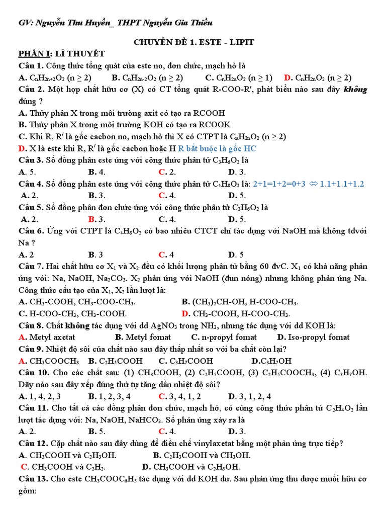 CĐ 1. Este Lipit | PDF