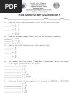 Q3 WS Mathematics-7 Lesson-1 Week-1 | PDF | Sampling (Statistics) | Survey Methodology