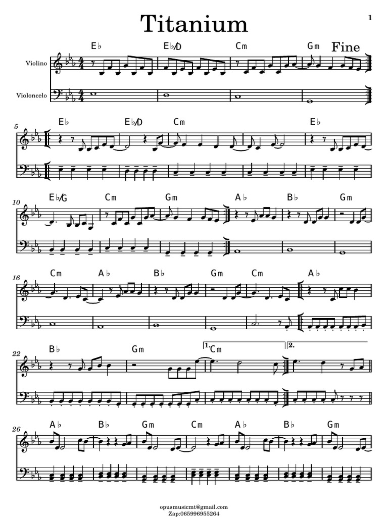 Titanium Violino e Cello | PDF | Classical Music Groups | Orchestras