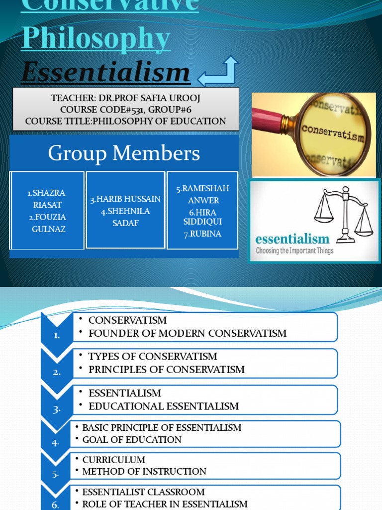 Conservative Philosophy | PDF | Conservatism | Teachers