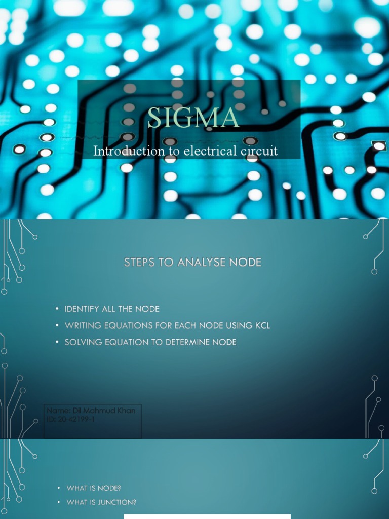 Sigma: Introduction To Electrical Circuit | PDF