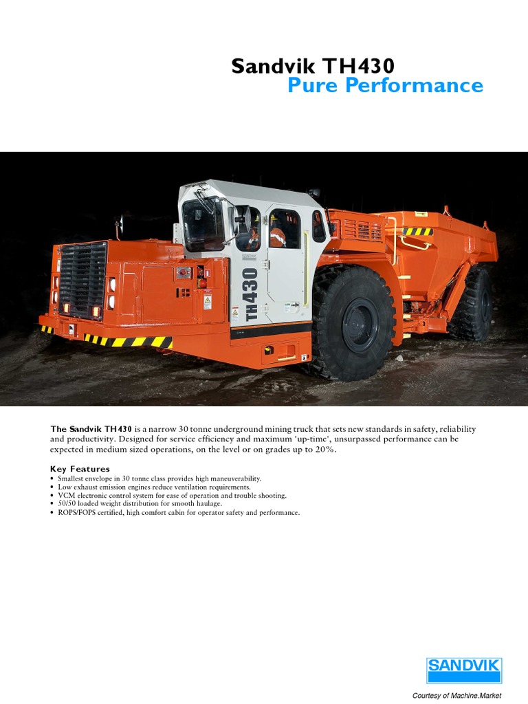 Sandvik TH320 Mining Truck Overview | PDF | Truck | Axle