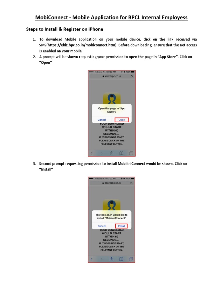 Mobiconnect - Mobile Application For BPCL Internal Employess | PDF | Mobile App | Ios