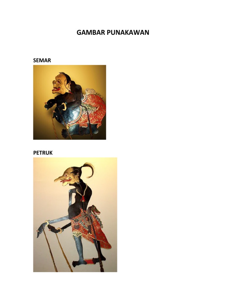 Gambar Punakawan dan Tokoh Wayang | PDF