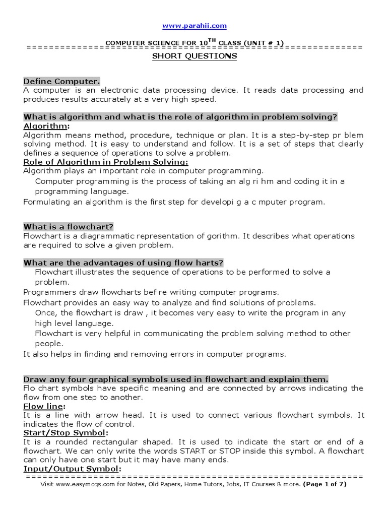 10th Computer Notes Pdf Computer Programming Java Programming Language 