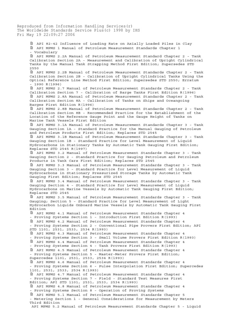 NORMAS API Glosario | PDF | Petroleum | Pipe (Fluid Conveyance)