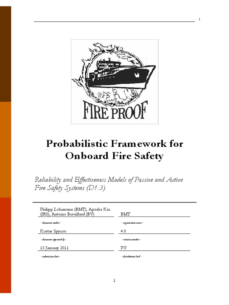 5905 - FIREPROOF - D-1-3 - Reliability and Effectiveness of Fire Safety ...